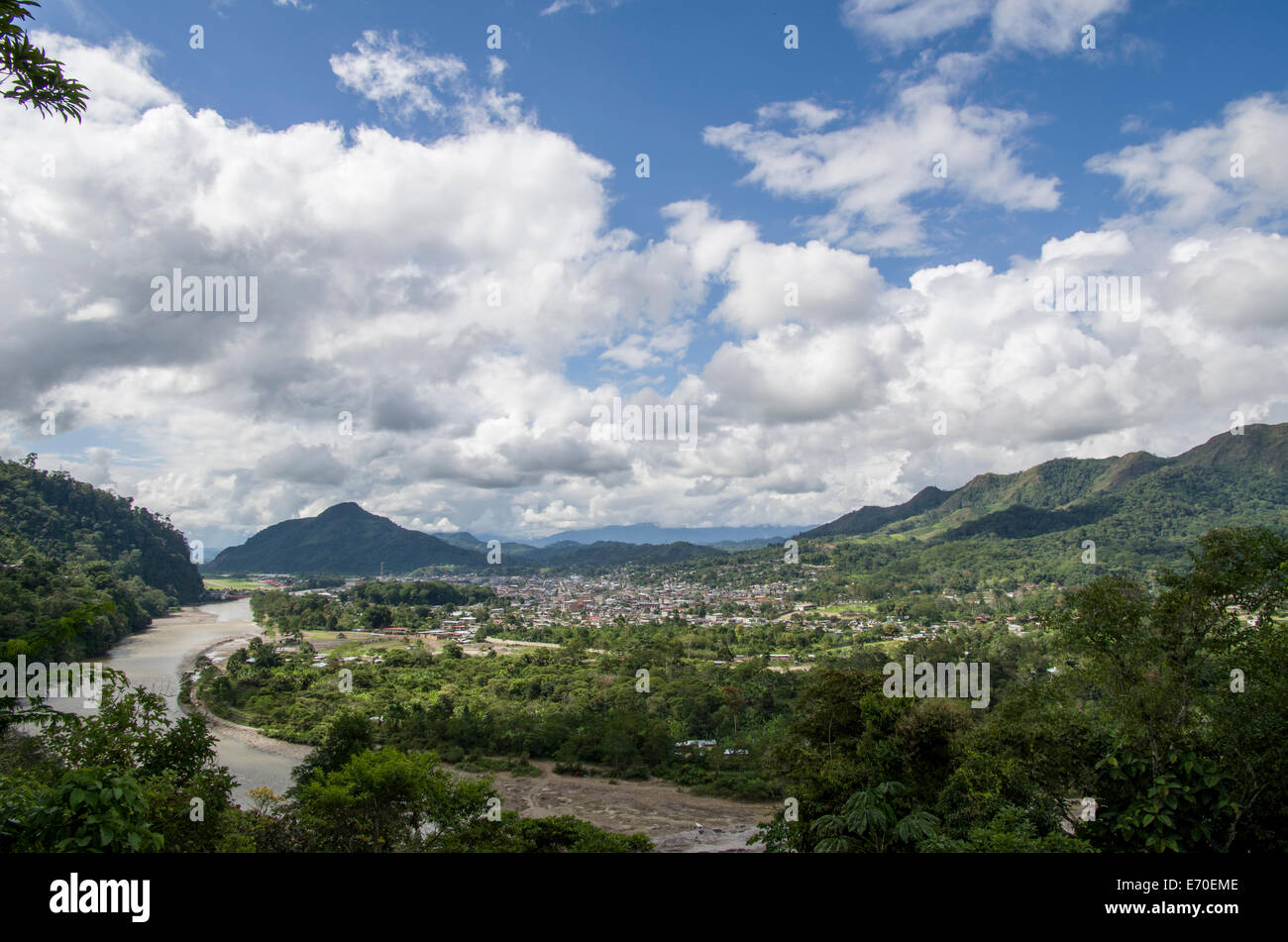 The Huallaga river in Tingo Maria. Huanuco department. Peru Stock Photo ...