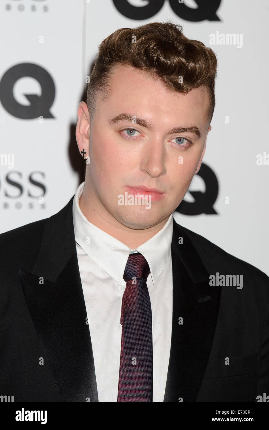 Sam Smith arrives for the GQ Men Of The Year Awards 2014 Stock Photo ...