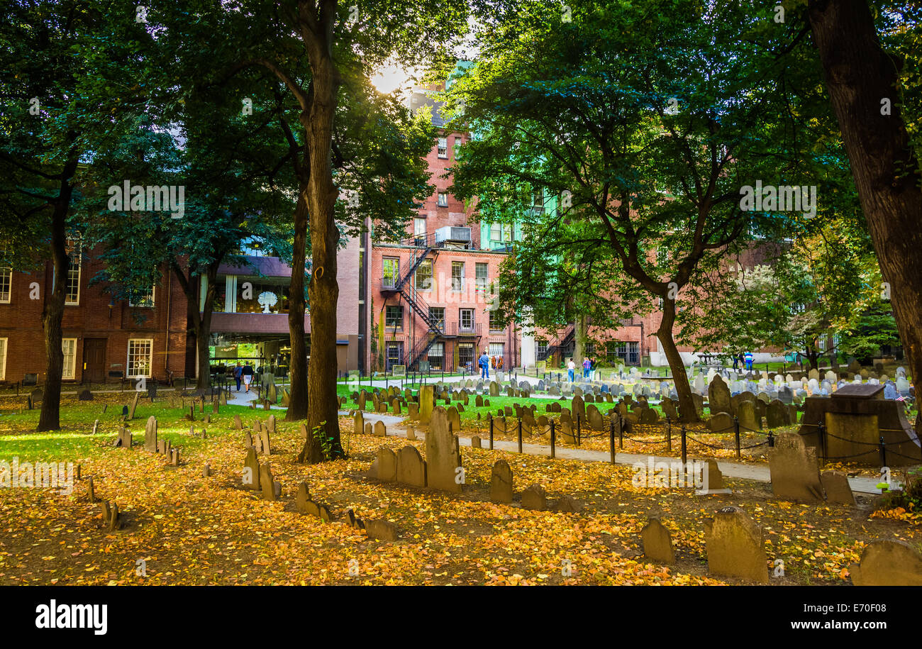 Historic cemetary in Boston, Massachusetts Stock Photo - Alamy