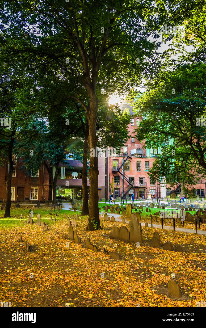 Historic cemetary in Boston, Massachusetts Stock Photo - Alamy