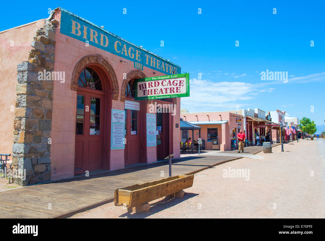 A Restored buildings line the main street of Tombstone , Arizona Stock ...