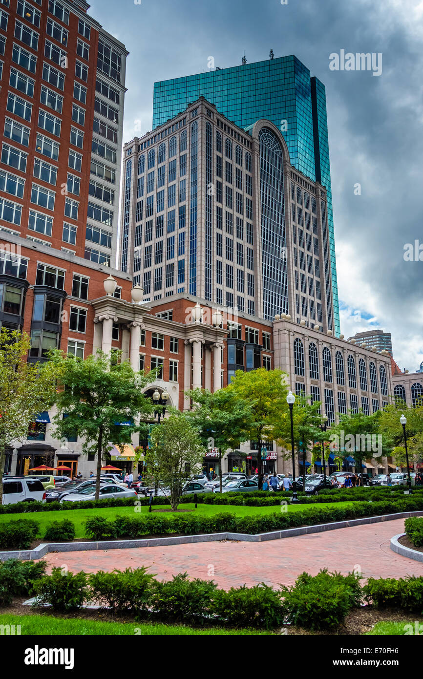 Small park and skyscrapers in Boston, Massachusetts Stock Photo - Alamy