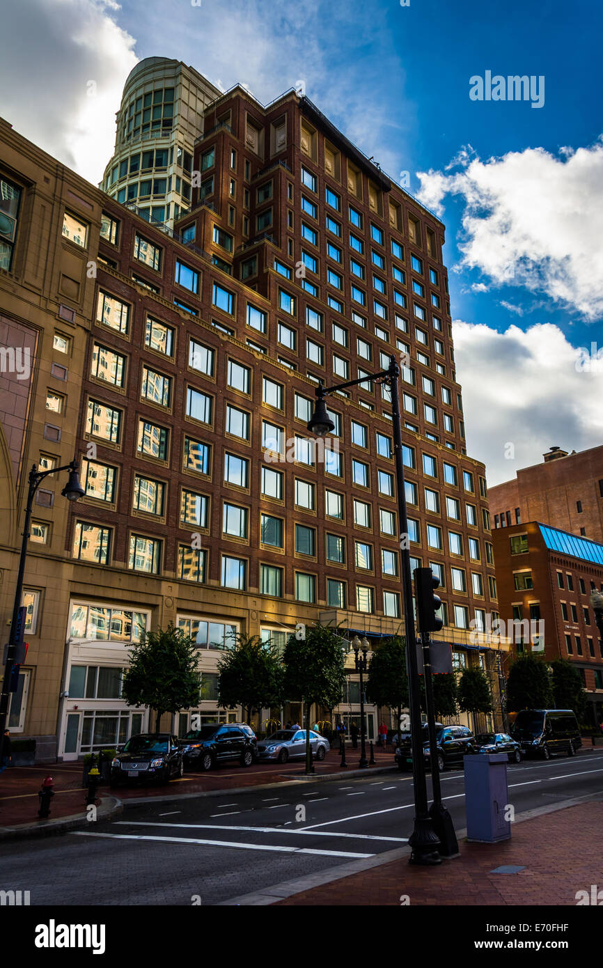 Street and modern buildings in Boston, Massachusetts Stock Photo - Alamy