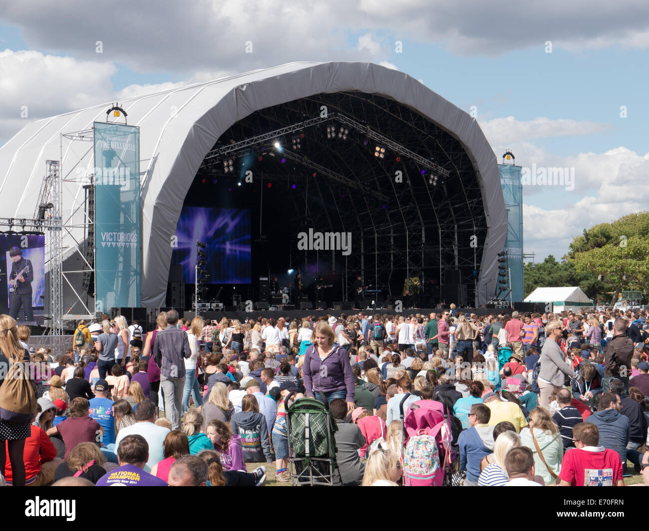 The main stage at the Victorious festival in Portsmouth, Hampshire ...