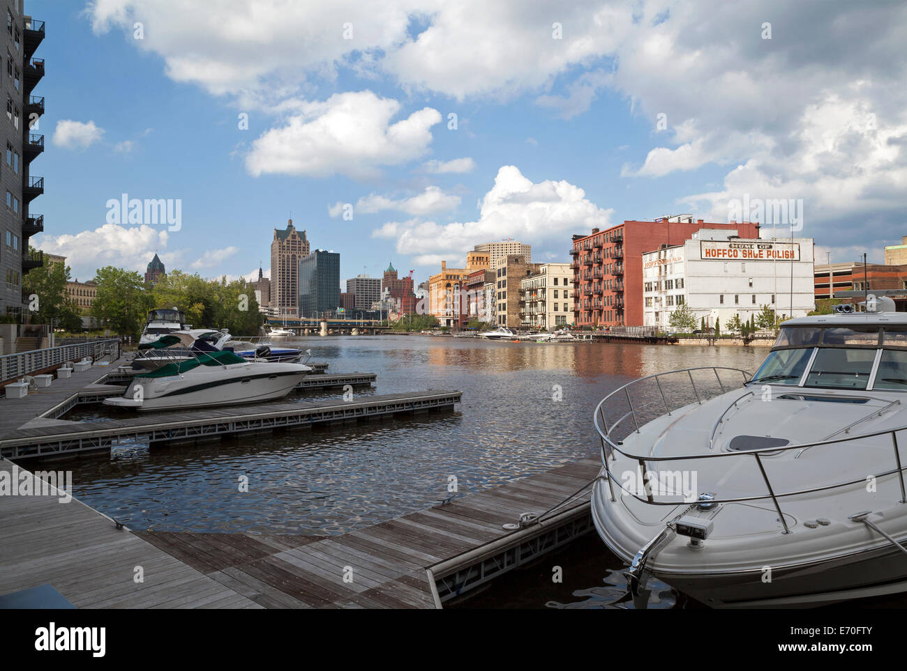 Milwaukee, Wisconsin is where 3 rivers meet to flow into Lake Michigan ...