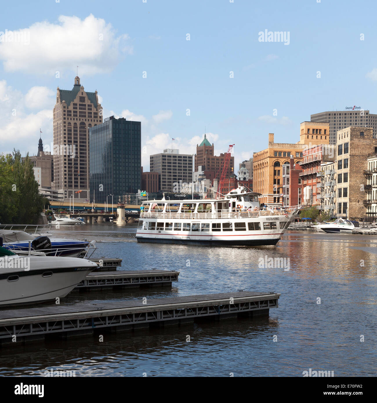 Milwaukee, Wisconsin is where 3 rivers meet to flow into Lake Michigan ...