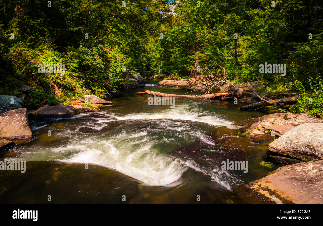 Rapids along Gunpowder Falls, in Baltimore County, Maryland Stock Photo ...