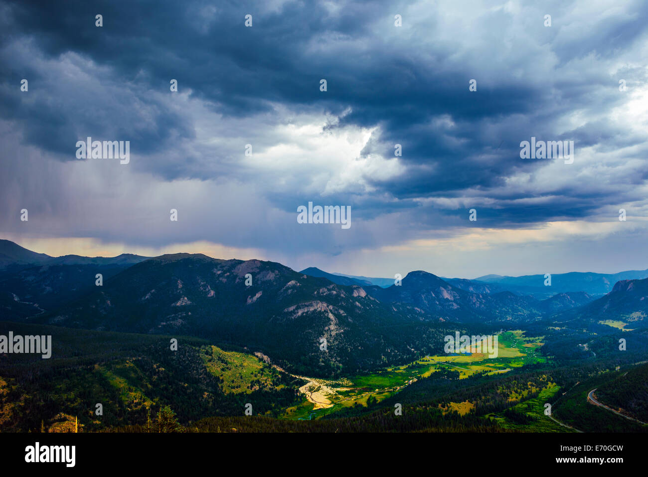 storm on the mountain Stock Photo - Alamy
