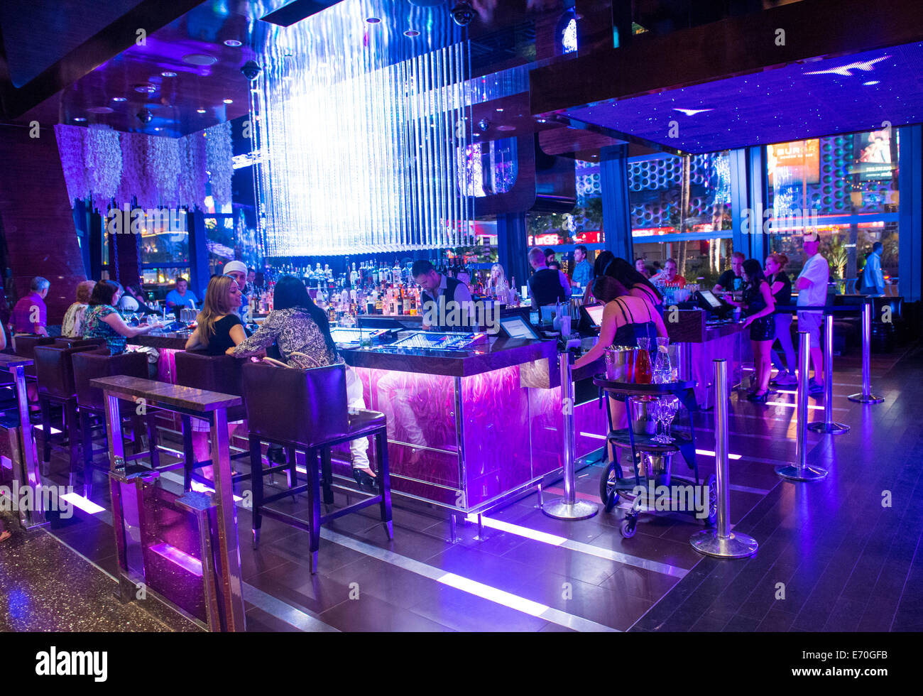 The Interior of Cosmopolitan hotel and casino in Las Vegas Stock Photo ...