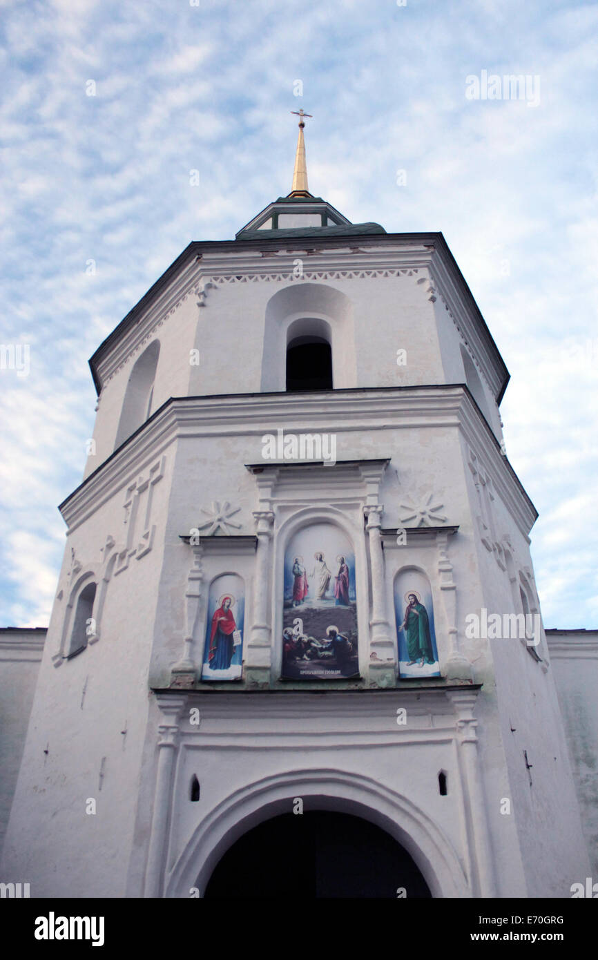 Architecture of tower in monastery in Novgorod-Severskiy Stock Photo ...