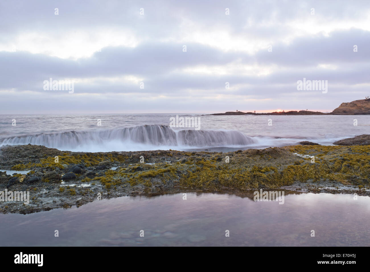Waves Crash Over the Rocks in Laguna Beach, California Stock Photo - Alamy