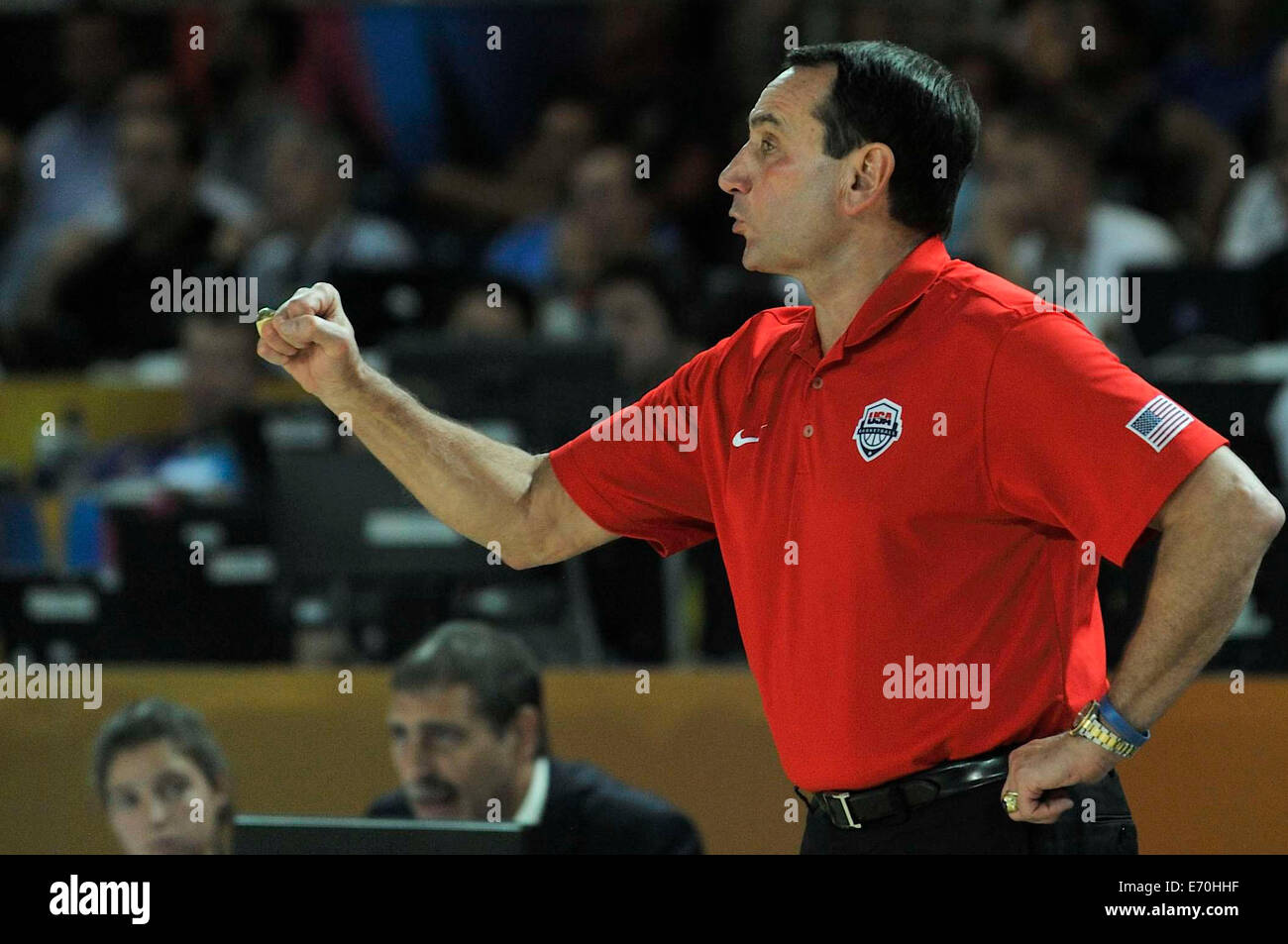 Bilbao, Spain. 2nd Sep, 2014. Mike Krzyzewski, coach of the United ...