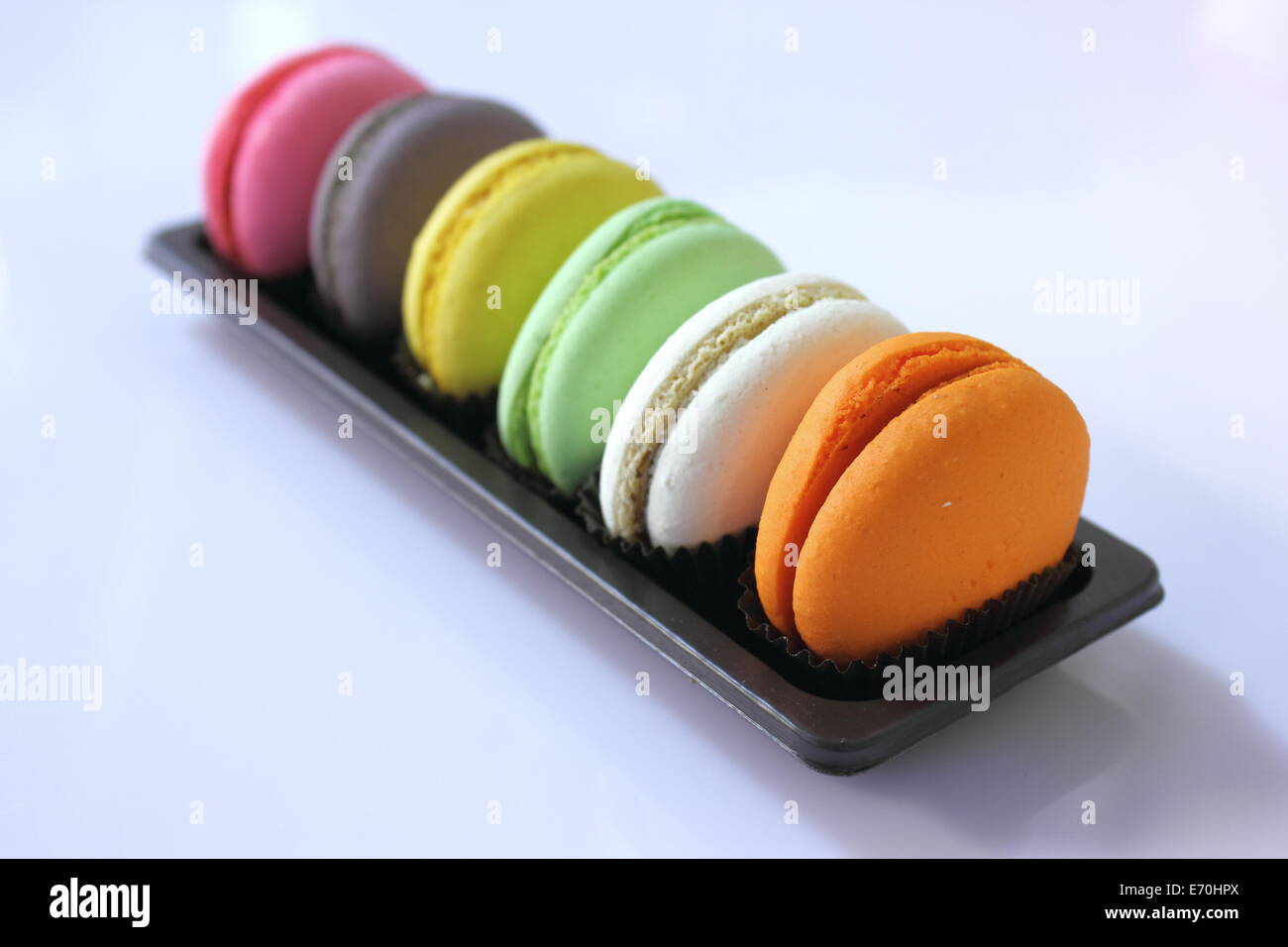 An assortment food of colorful macaroon cookies Stock Photo - Alamy