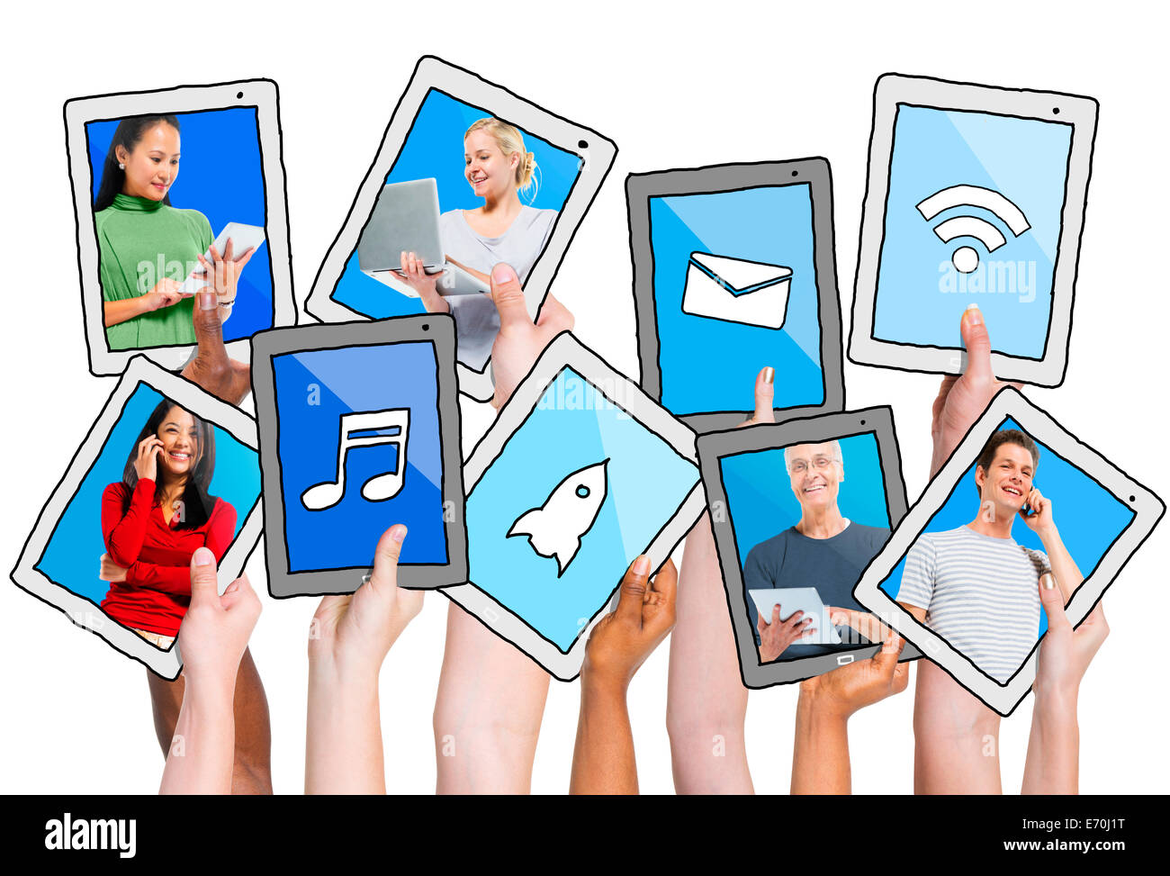People Social Networking and Related Concepts Stock Photo - Alamy