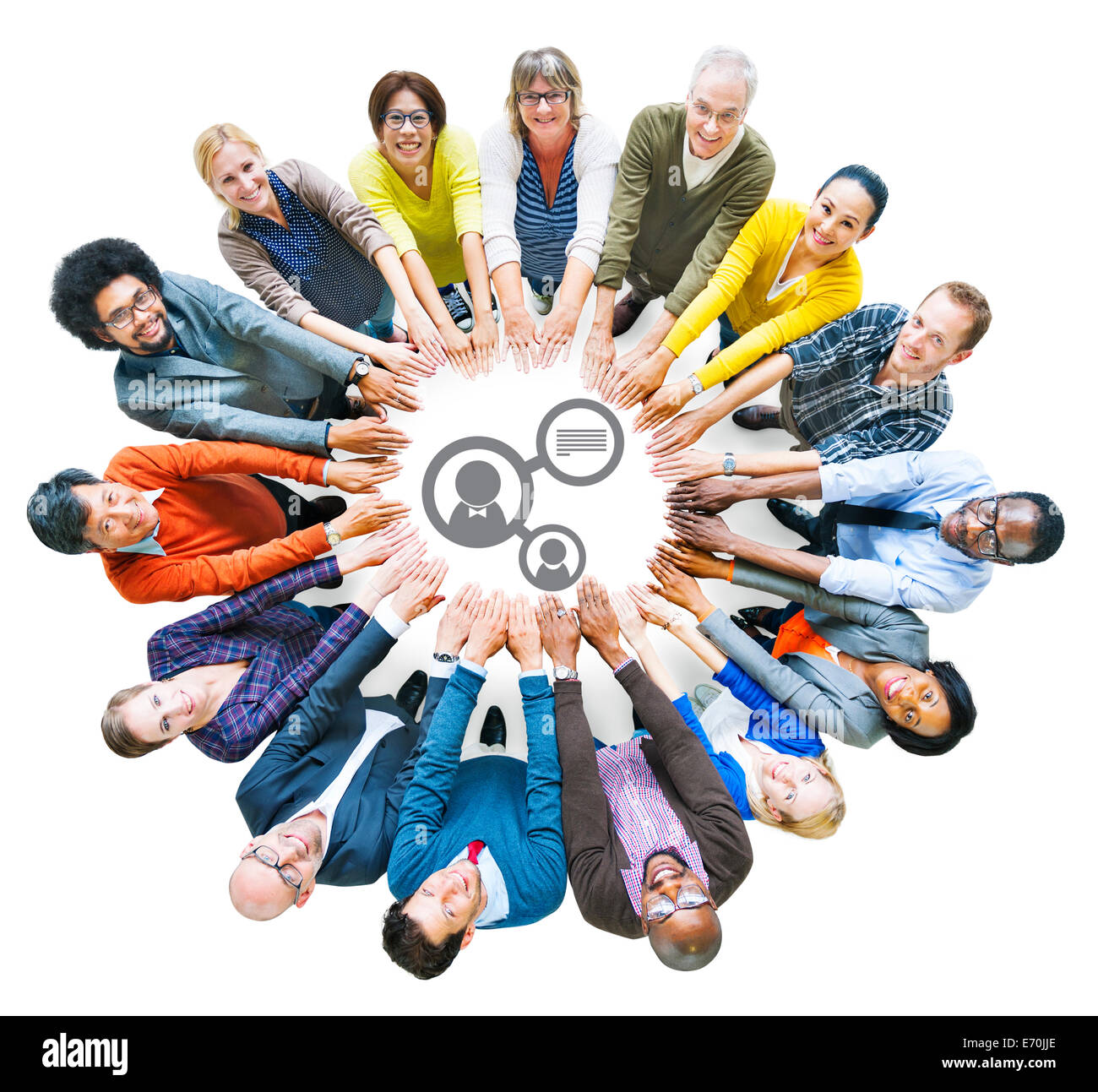 Team people looking data Cut Out Stock Images & Pictures - Alamy