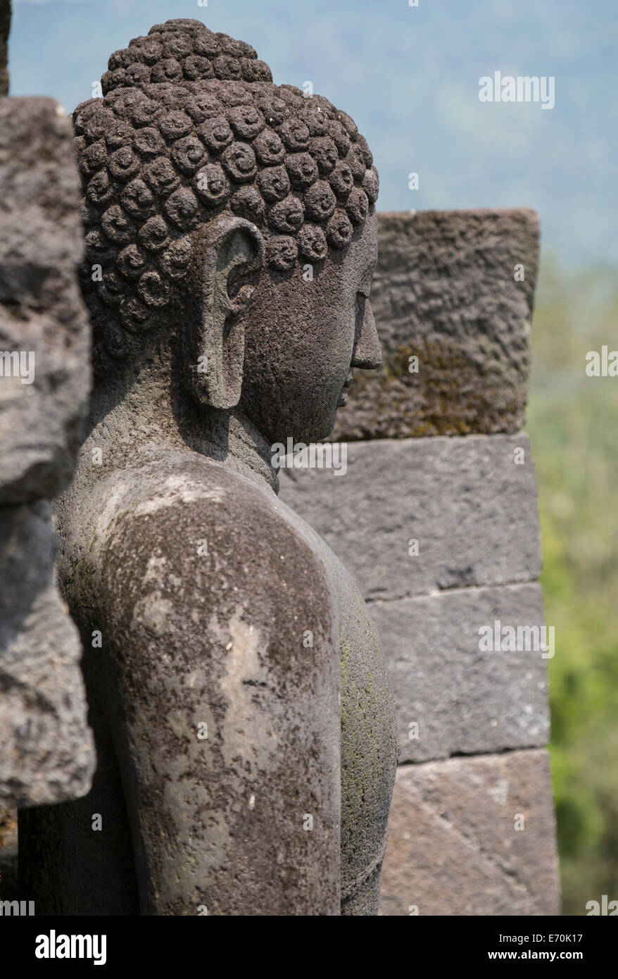 Borobudur, Java, Indonesia. Buddha Sculpture Stock Photo - Alamy