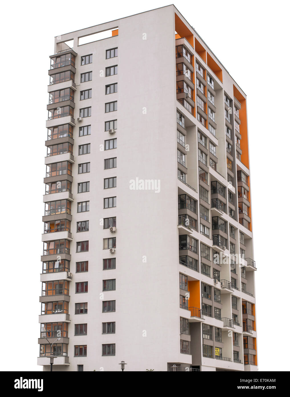 Modern building isolated Stock Photo - Alamy