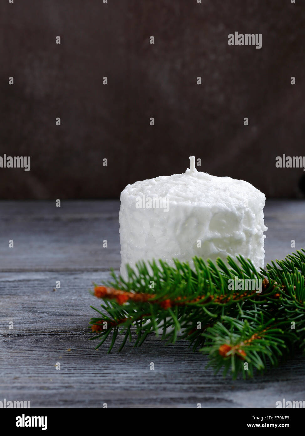 Festive candle fir branches hi-res stock photography and images - Alamy