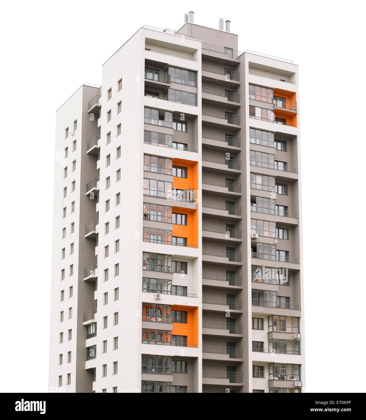 Modern building isolated Stock Photo - Alamy