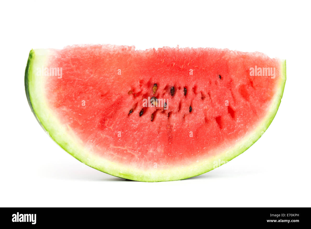 Sweet watermelon slice on white background Stock Photo - Alamy