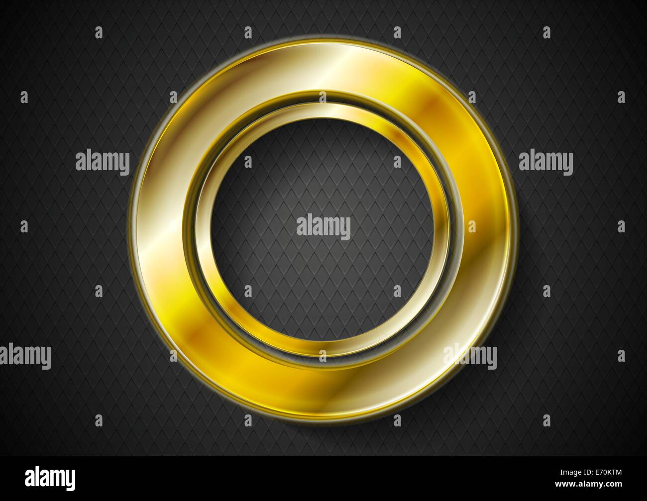 Abstract golden ring background. Vector logo Stock Photo - Alamy