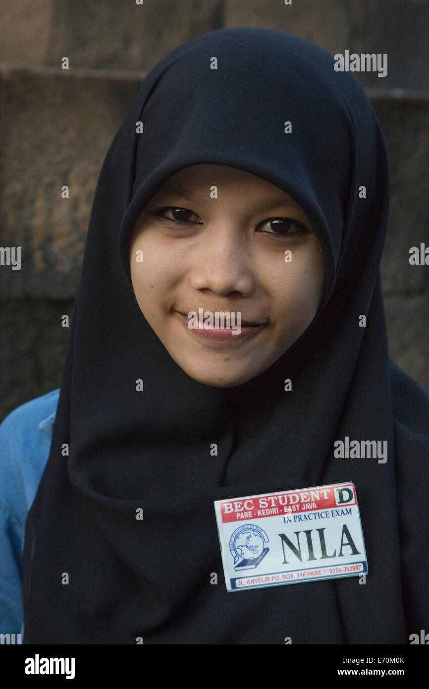 Borobudur Java Indonesia Young Indonesian Stock Photos & Borobudur Java ...