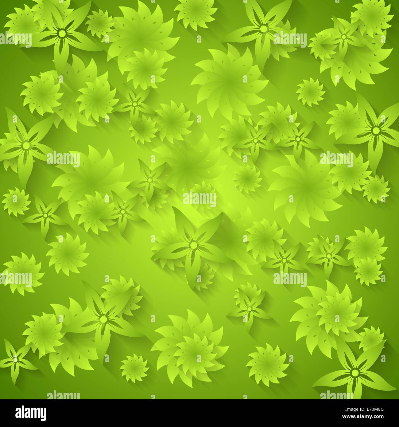Abstract green floral pattern. Vector background Stock Photo - Alamy