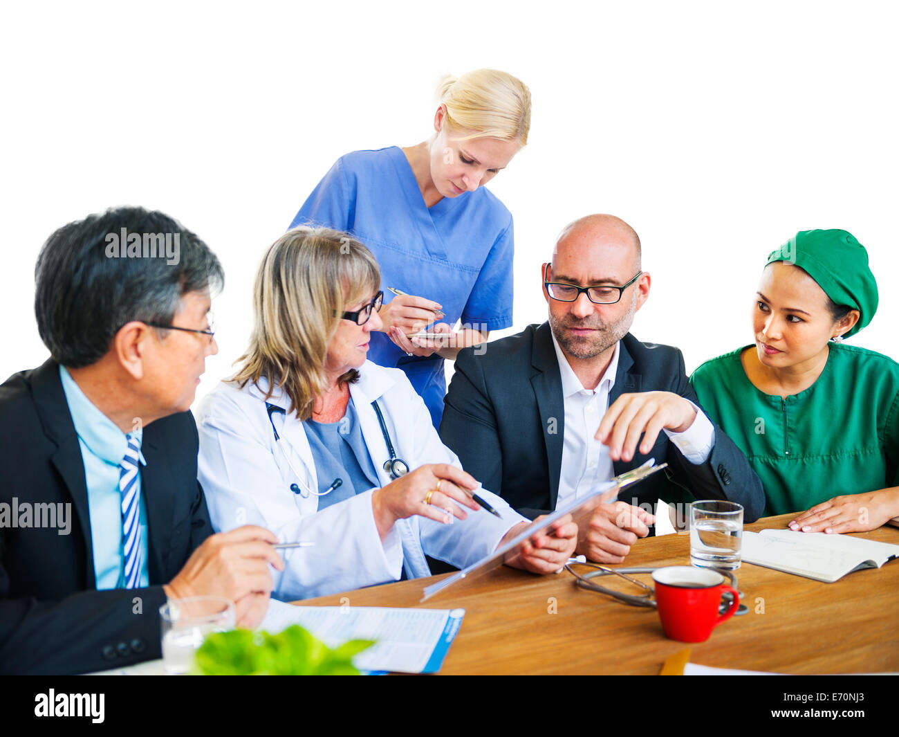 Nurse teamwork discussion hi-res stock photography and images - Alamy
