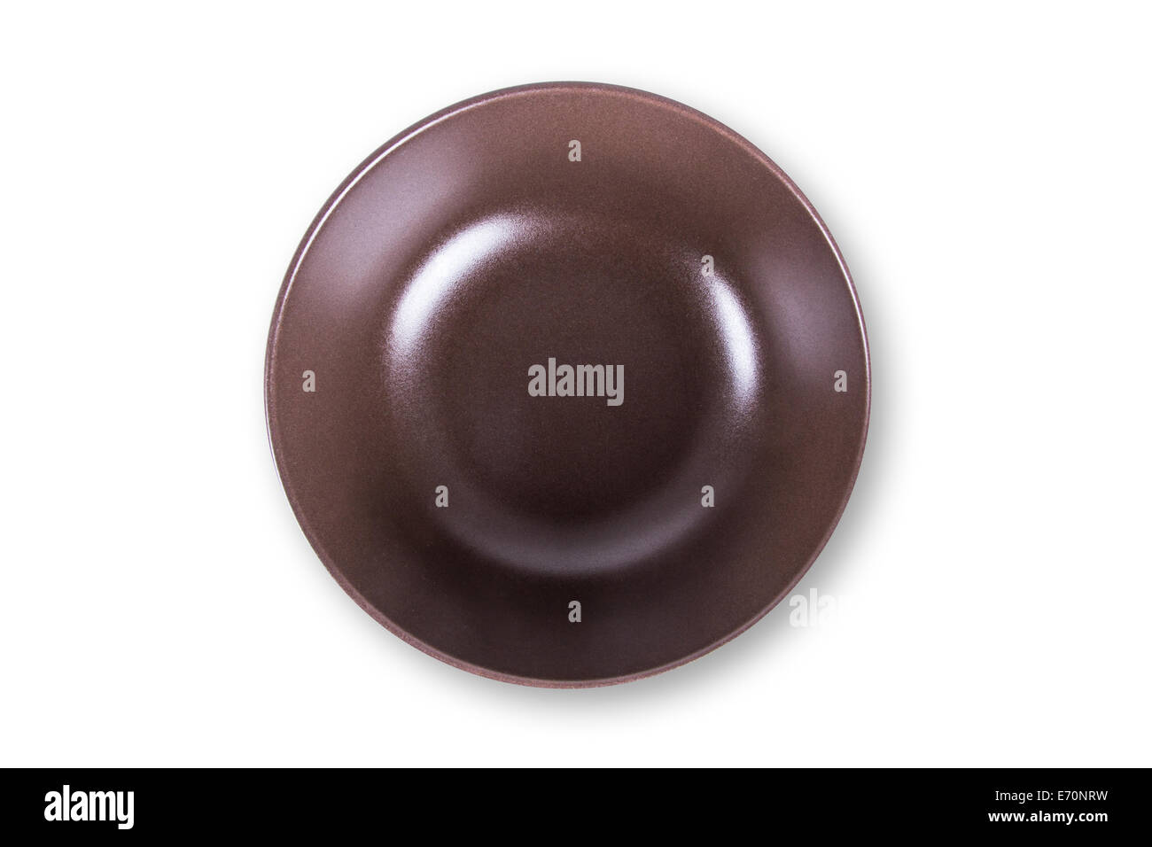 Top view of ceramic bowl, isolated on white background Stock Photo - Alamy