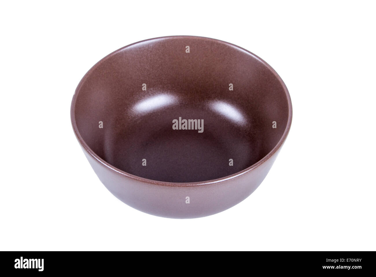 Side view of ceramic bowl, isolated on white background Stock Photo - Alamy