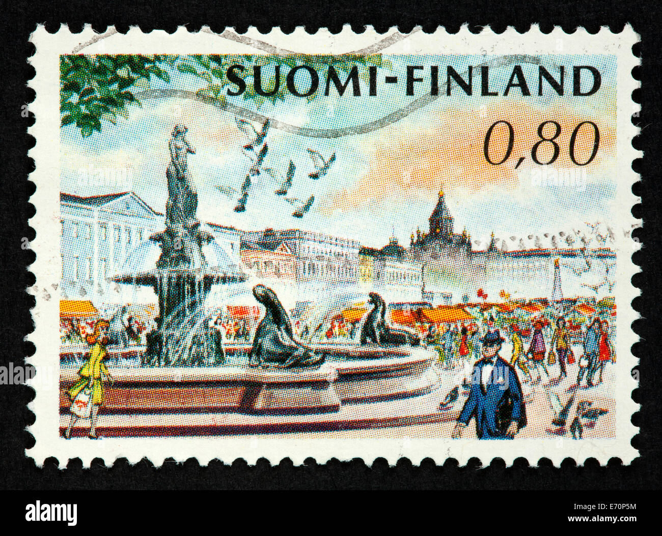 Finnish postage stamp Stock Photo - Alamy