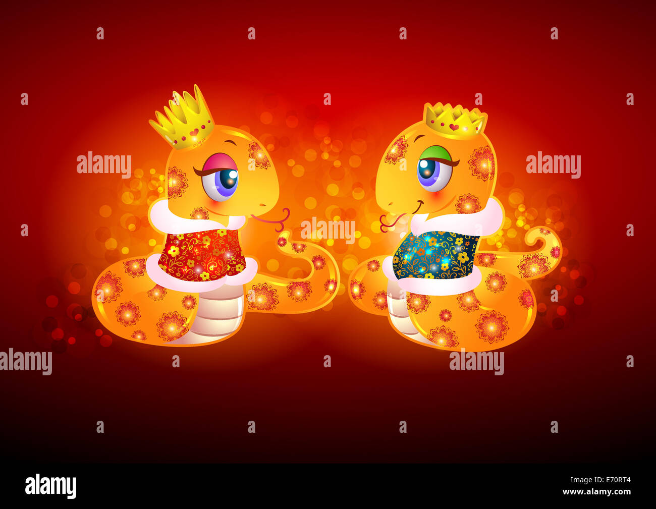 Illustration of snake Stock Photo - Alamy