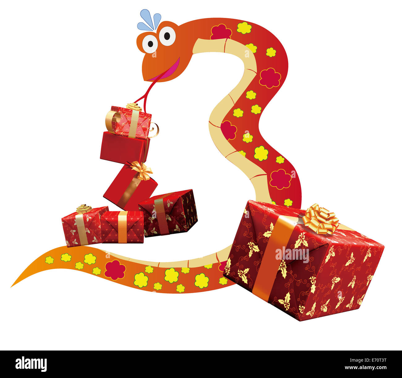 Illustration of snake Stock Photo - Alamy