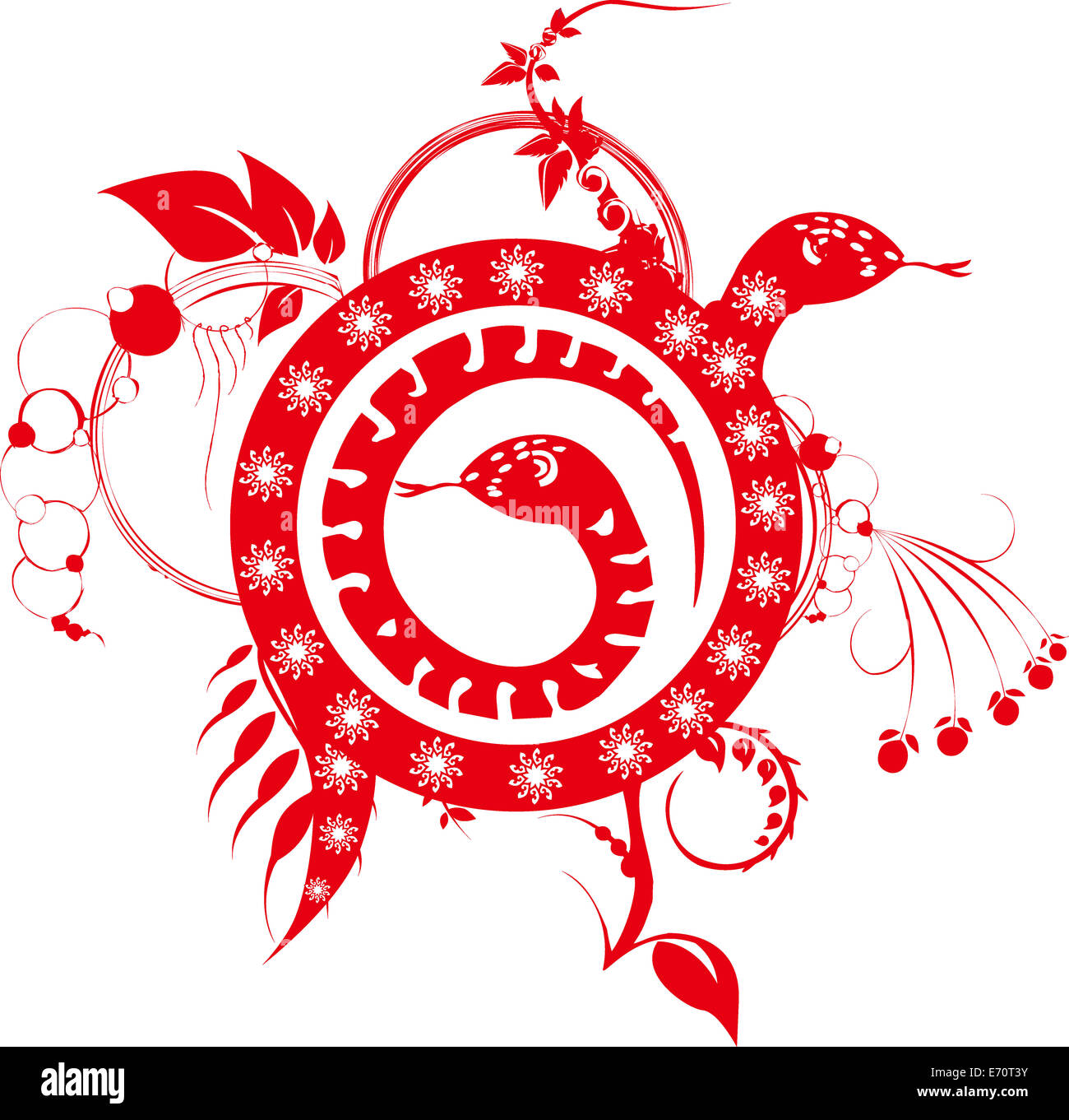 Illustration of snake Stock Photo - Alamy