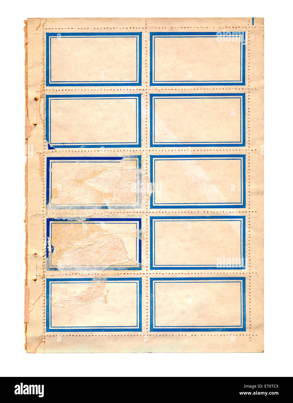 old and damaged stickers Stock Photo - Alamy