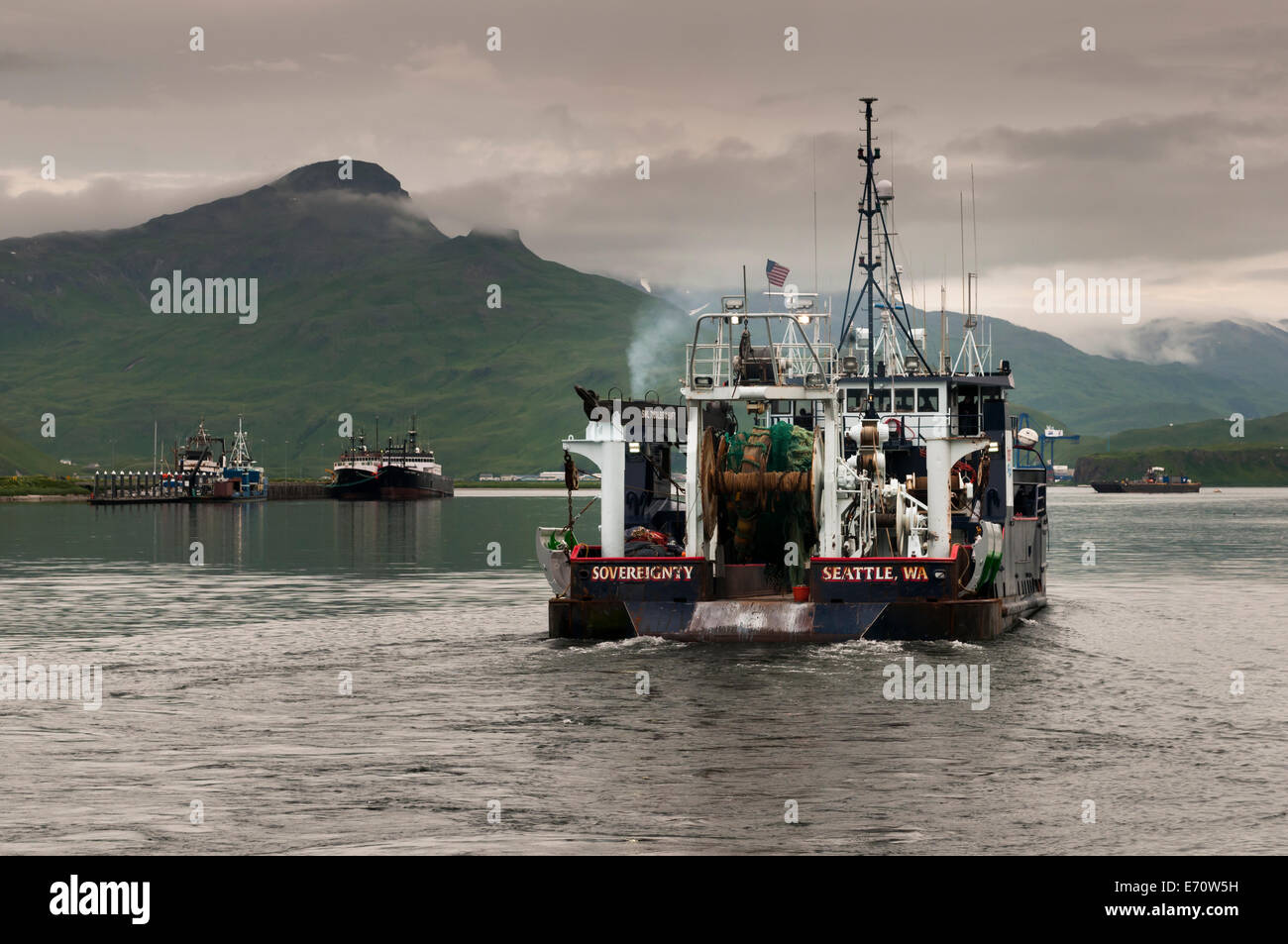 Dutch Harbor - July 2014 Stock Photo - Alamy
