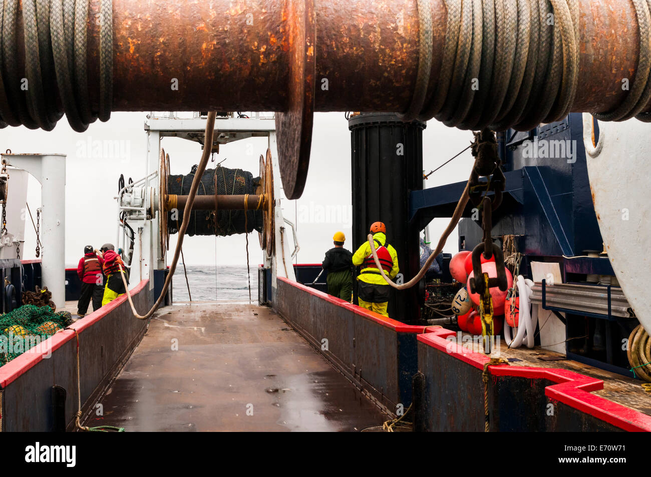 Pollack fishing in the Bering Sea - July 2014 Stock Photo - Alamy