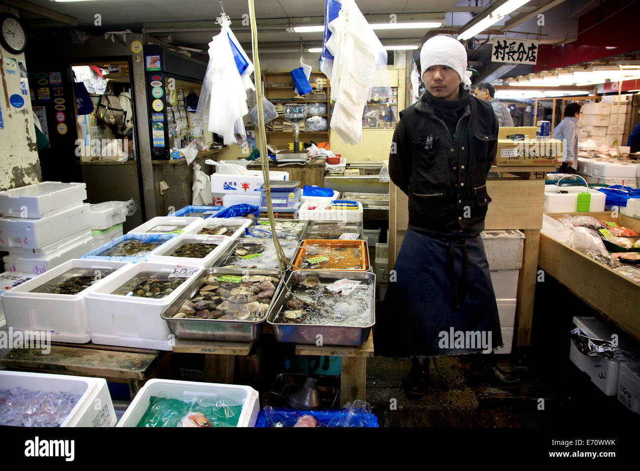Tsukiji fish market, Tokyo, Japan, Asia, the largest wholesale seafood ...