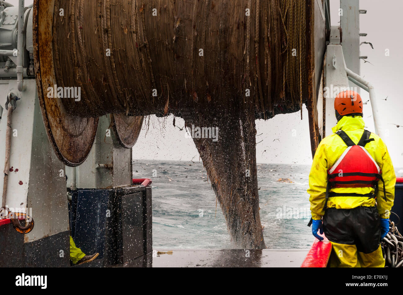 Pollack fishing in the Bering Sea - July 2014 Stock Photo - Alamy