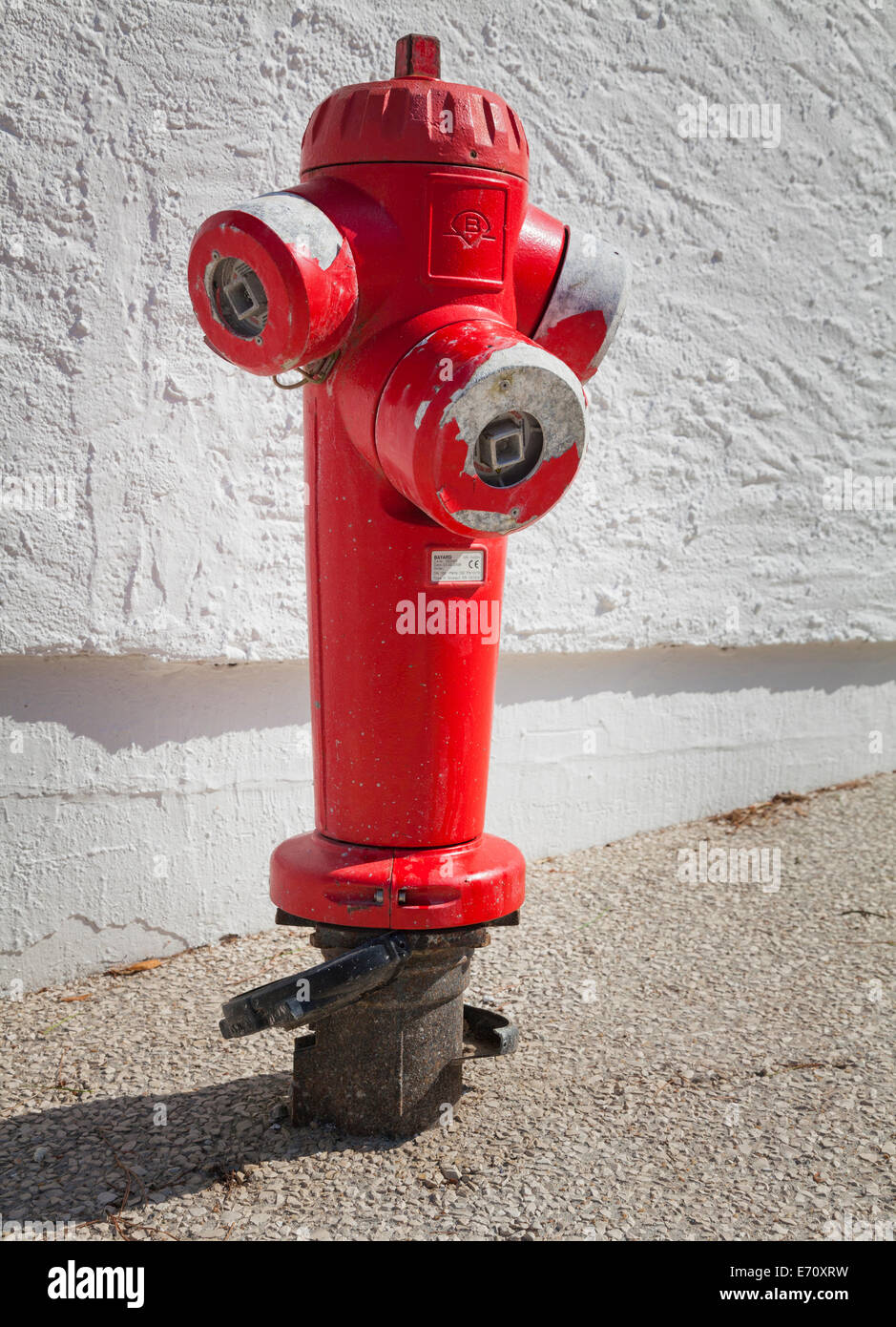 Red French fire Hydrant Stock Photo - Alamy