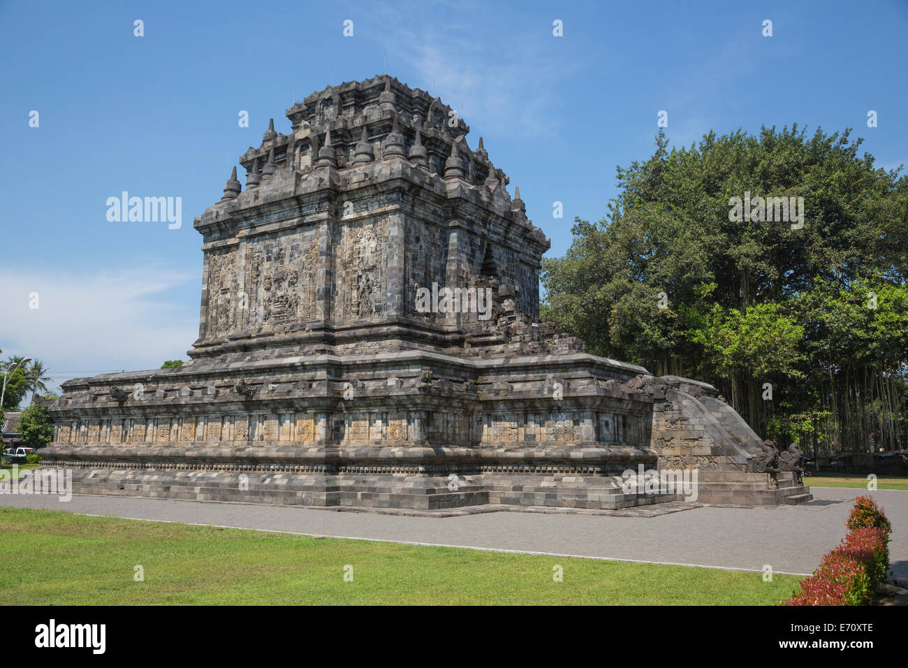 Borobudur, Java, Indonesia. Mendut Buddhist Temple, 9th. Century Stock ...