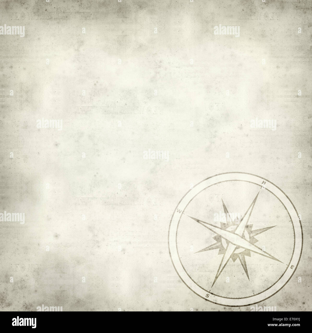 textured old paper background with compass symbol Stock Photo - Alamy