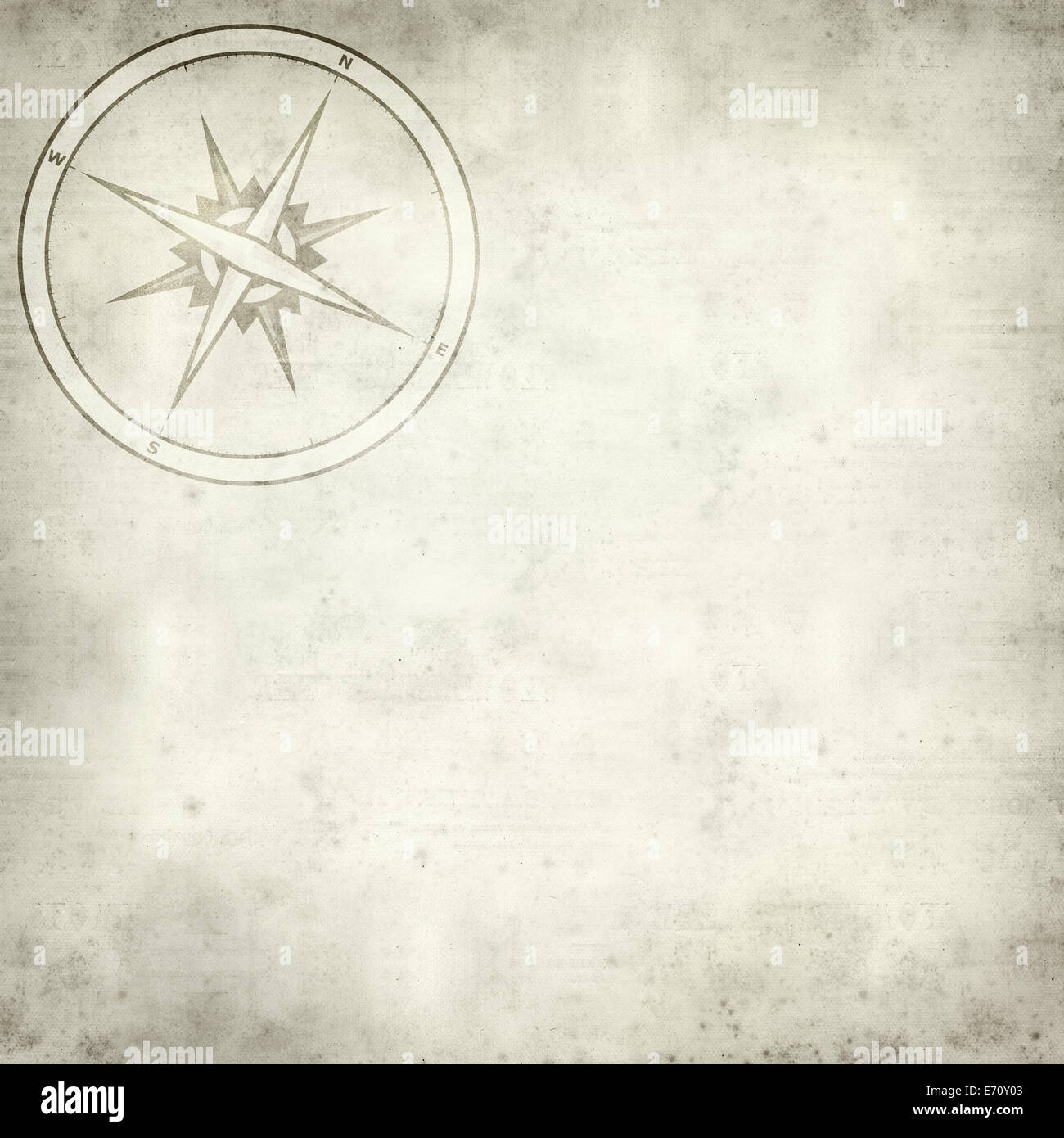 textured old paper background with compass symbol Stock Photo - Alamy