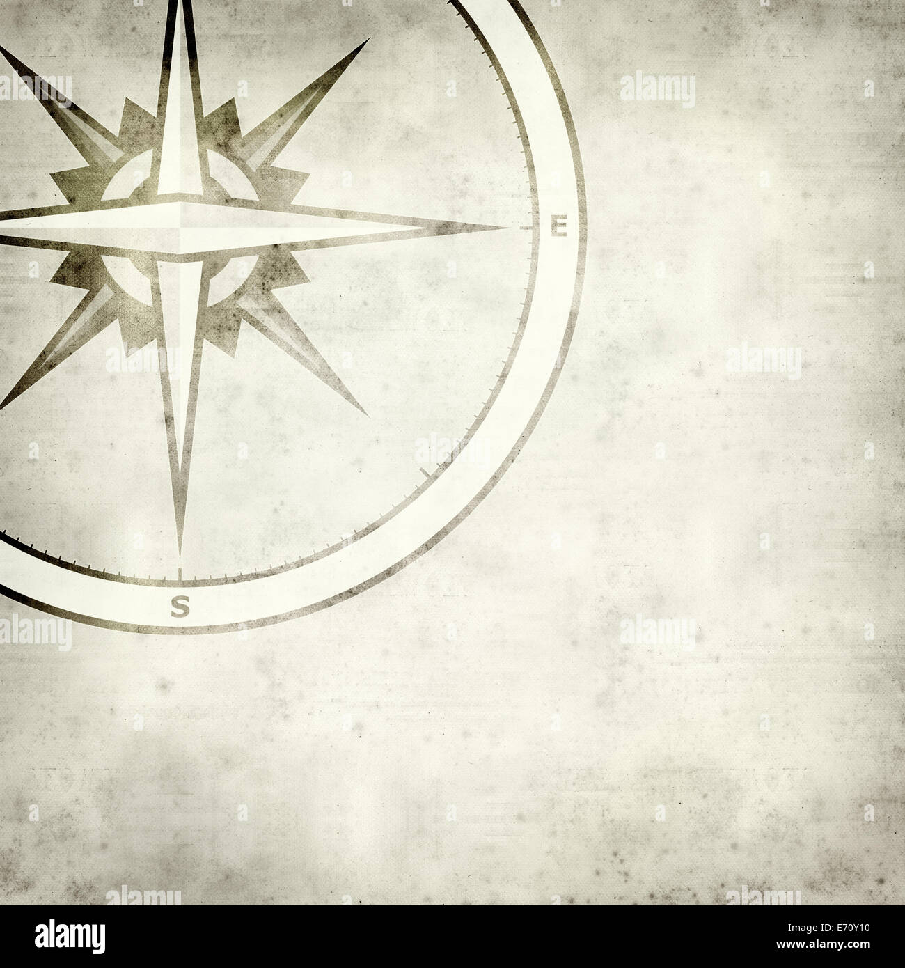 textured old paper background with compass symbol Stock Photo - Alamy