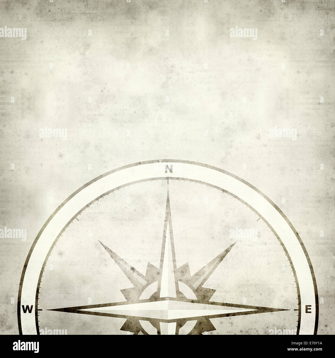 textured old paper background with compass symbol Stock Photo - Alamy