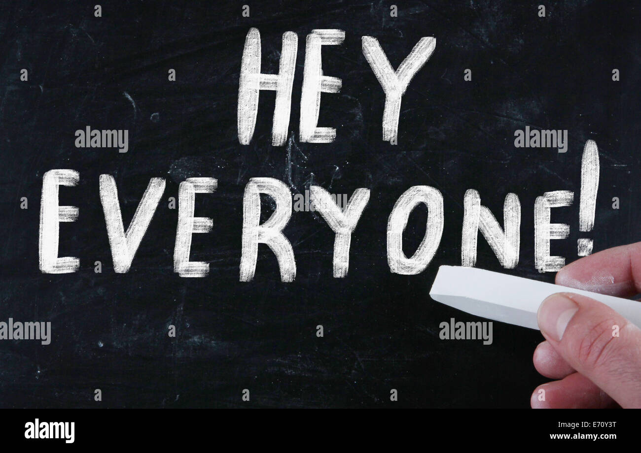 Hello everyone hi-res stock photography and images - Alamy