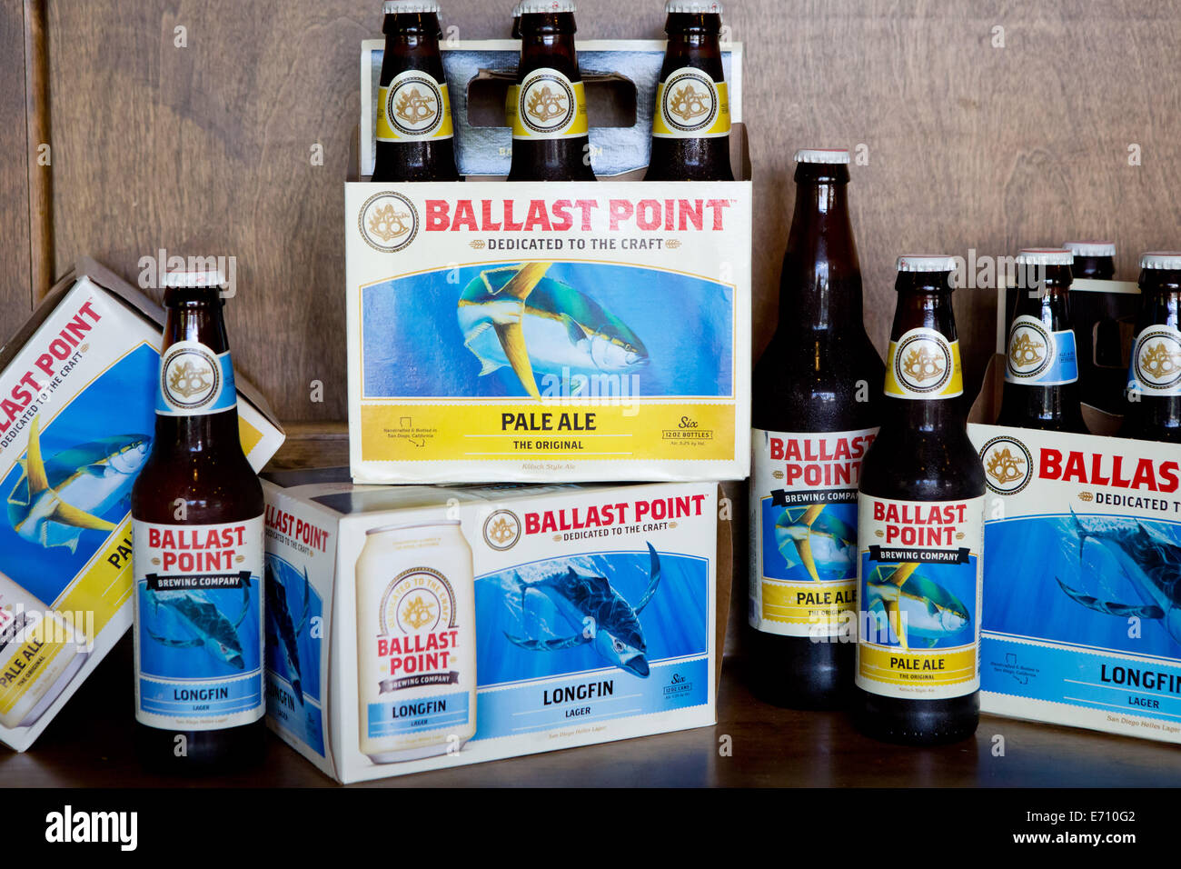 Six-packs with Pale Ale, Koelsch Style Ale and Longfin Lager, Helles ...