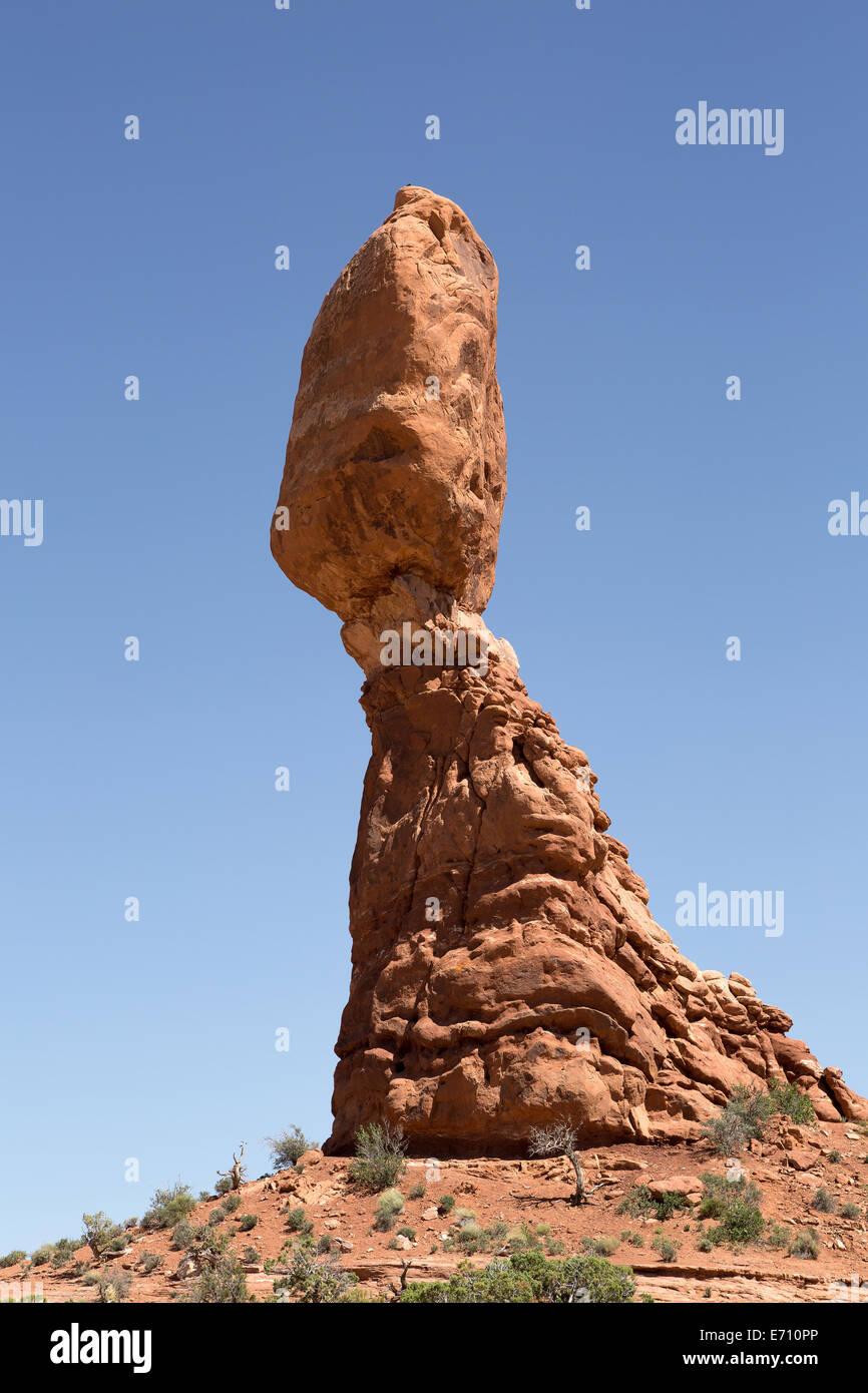 balancing rock in Utah Stock Photo - Alamy