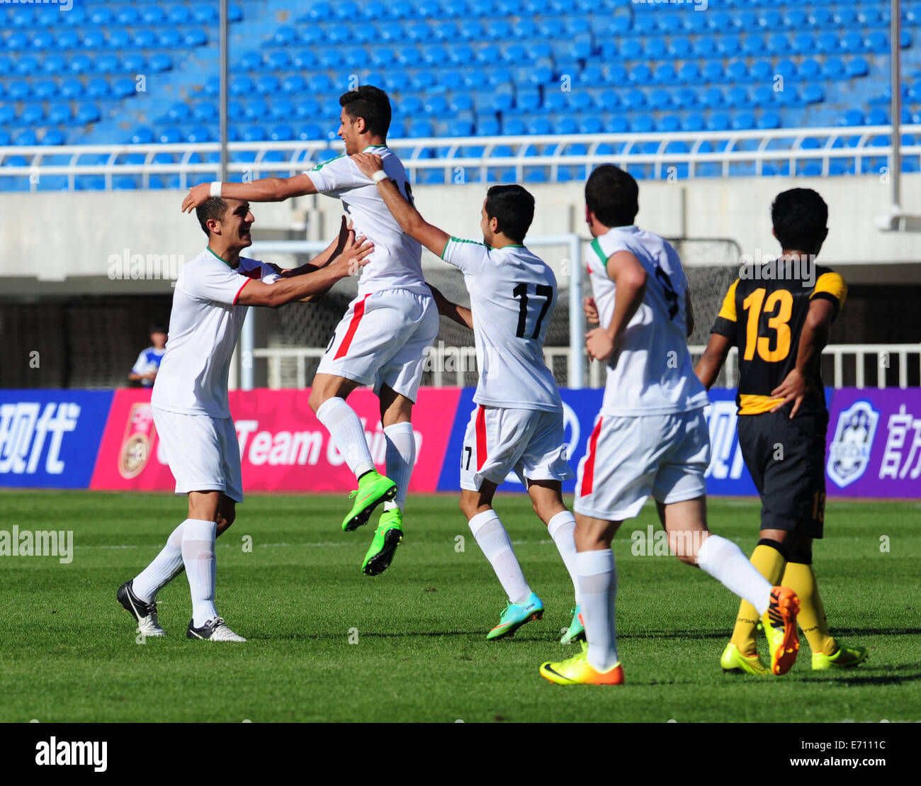 Xi'an, China's Shaanxi Province. 3rd Sep, 2014. Iranian U19 team ...