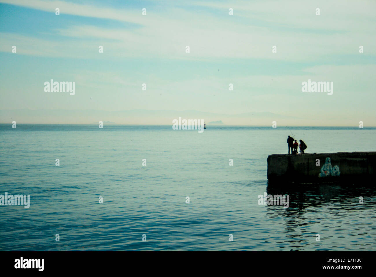 Family fishing in bosphorus, Istanbul Stock Photo - Alamy